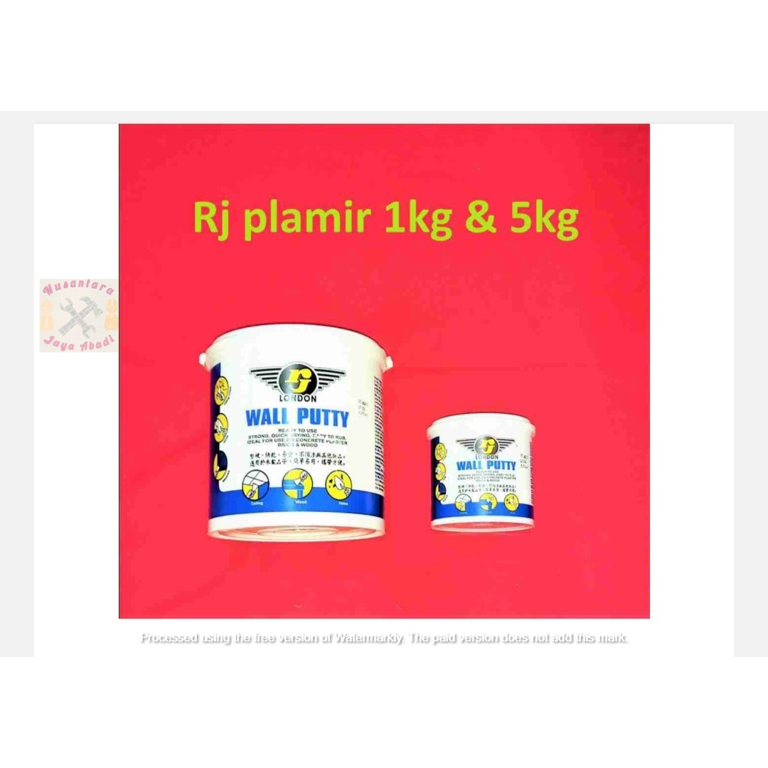 Jual PLAMIR 5KG / PLAMIR WALL FILLER / PLAMIR TAMBAL LUBANG TEMBOK 5KG ...