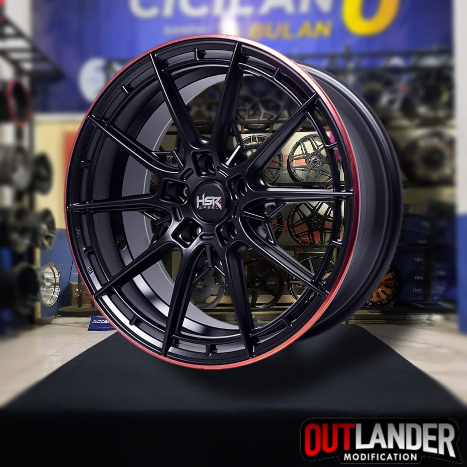 Jual Velg Mobil Innova Zenix Xpander Hrv Crv Ring 18 HSR CK05 R18 BLACK ...