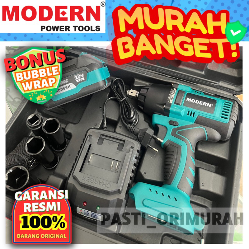 Jual Cordless Impact Wrench M65 Modern M-65 Mesin Pembuka Baut Motor ...