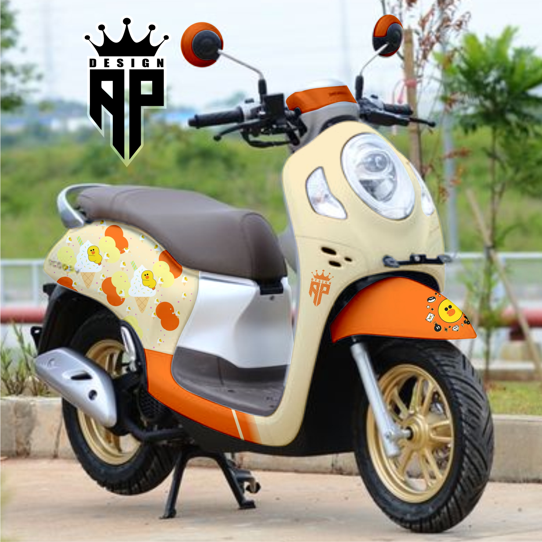 Jual decal sticker scoopy full body FI scopy dekal stiker skopi scoopy ...