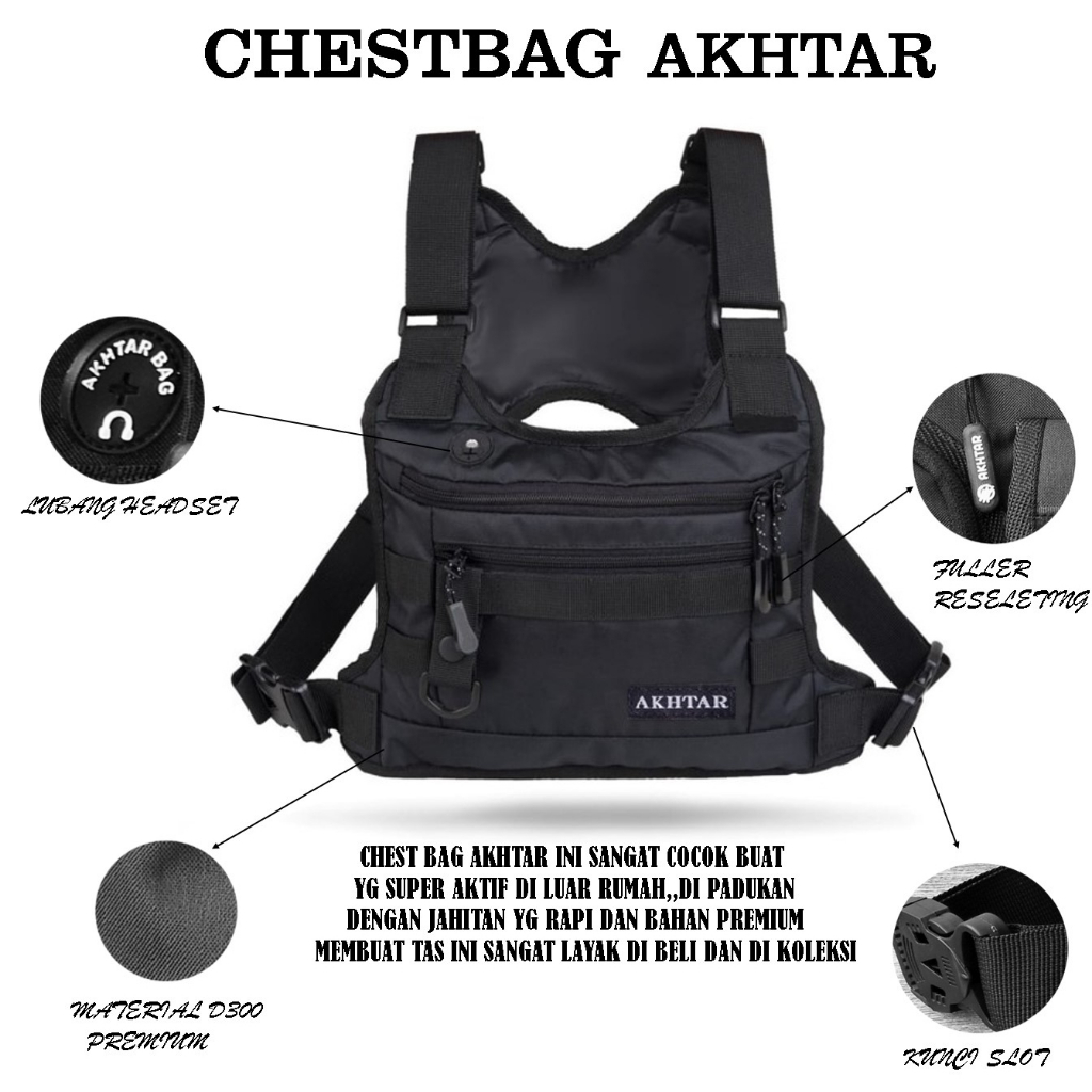 Jual Tas dada selempang pria rompi pelindung dada neisda akhtar ...