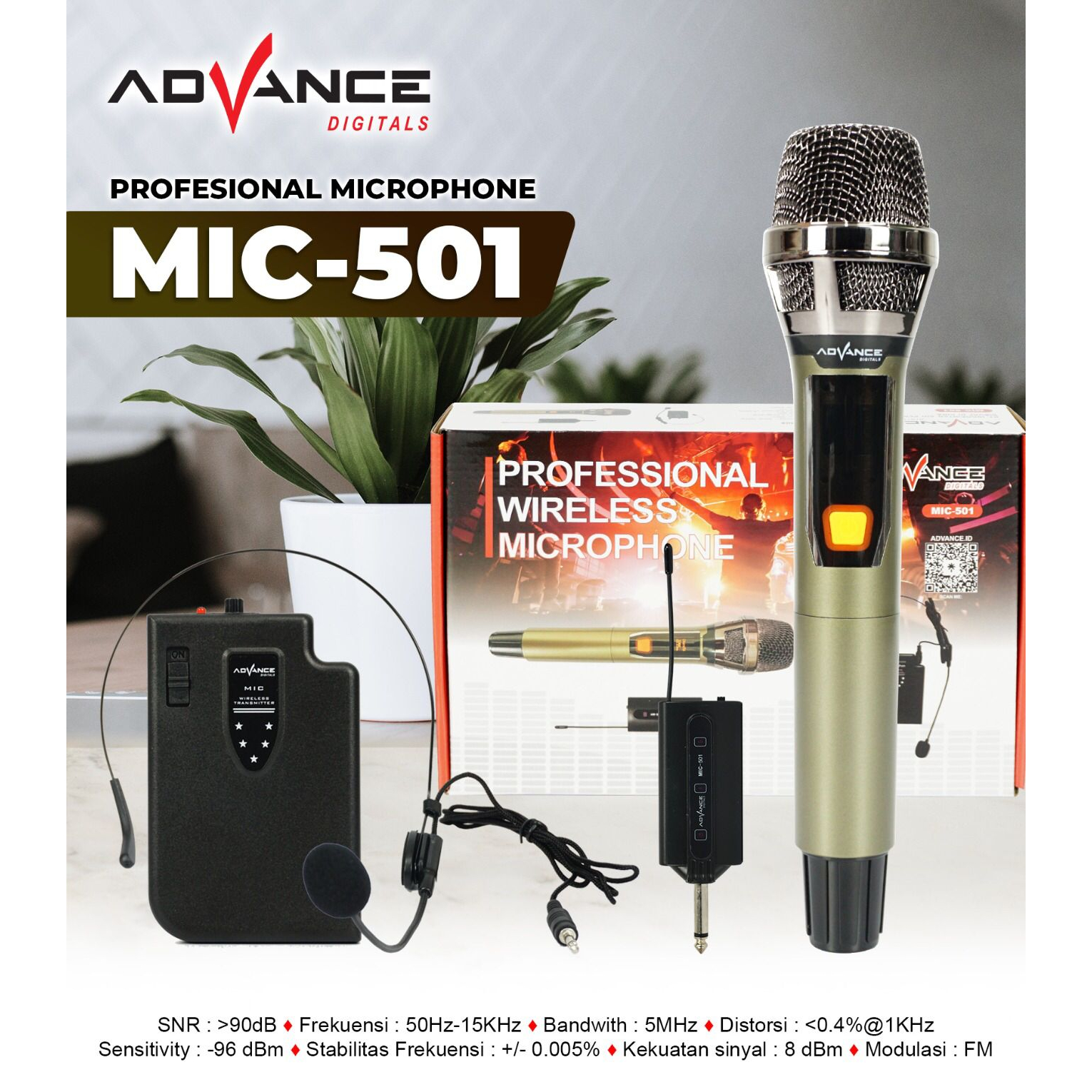Jual Mikrofon Advance MIC 501 Microphone Mic Call Center Customer ...