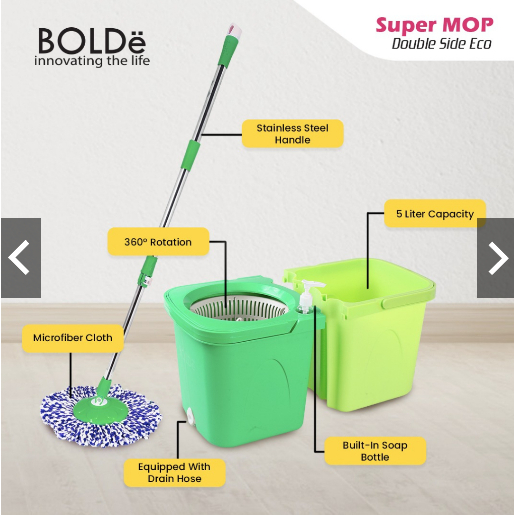 Jual BOLDe Super Mop Double Side Eco | Shopee Indonesia
