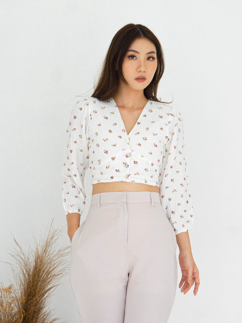 Jual CLARINI - Atasan Crop Top Wanita - Jolie Top | Shopee Indonesia
