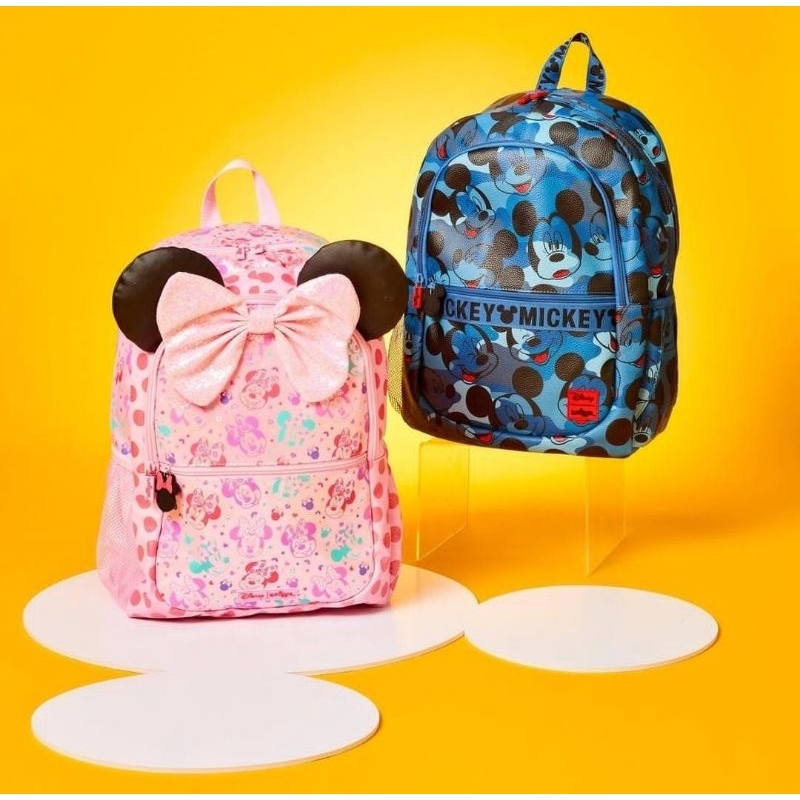 Jual tas sekolah senior dan junior mickey minnie backpack | Shopee ...