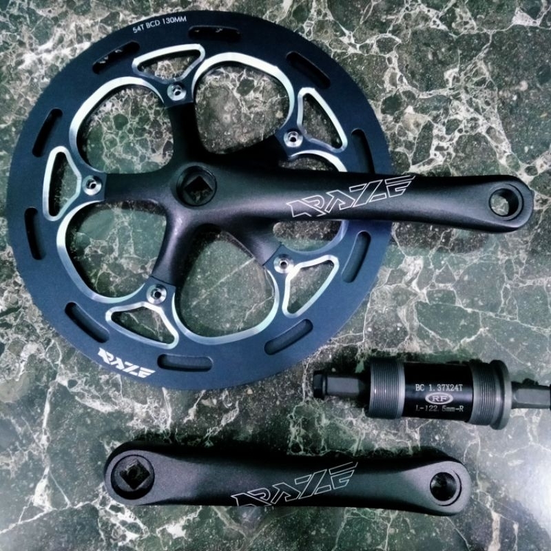 Jual Crankset Crank Sepeda Lipat RB Raze Prowheel 52T 54T 56T BCD 130 ...