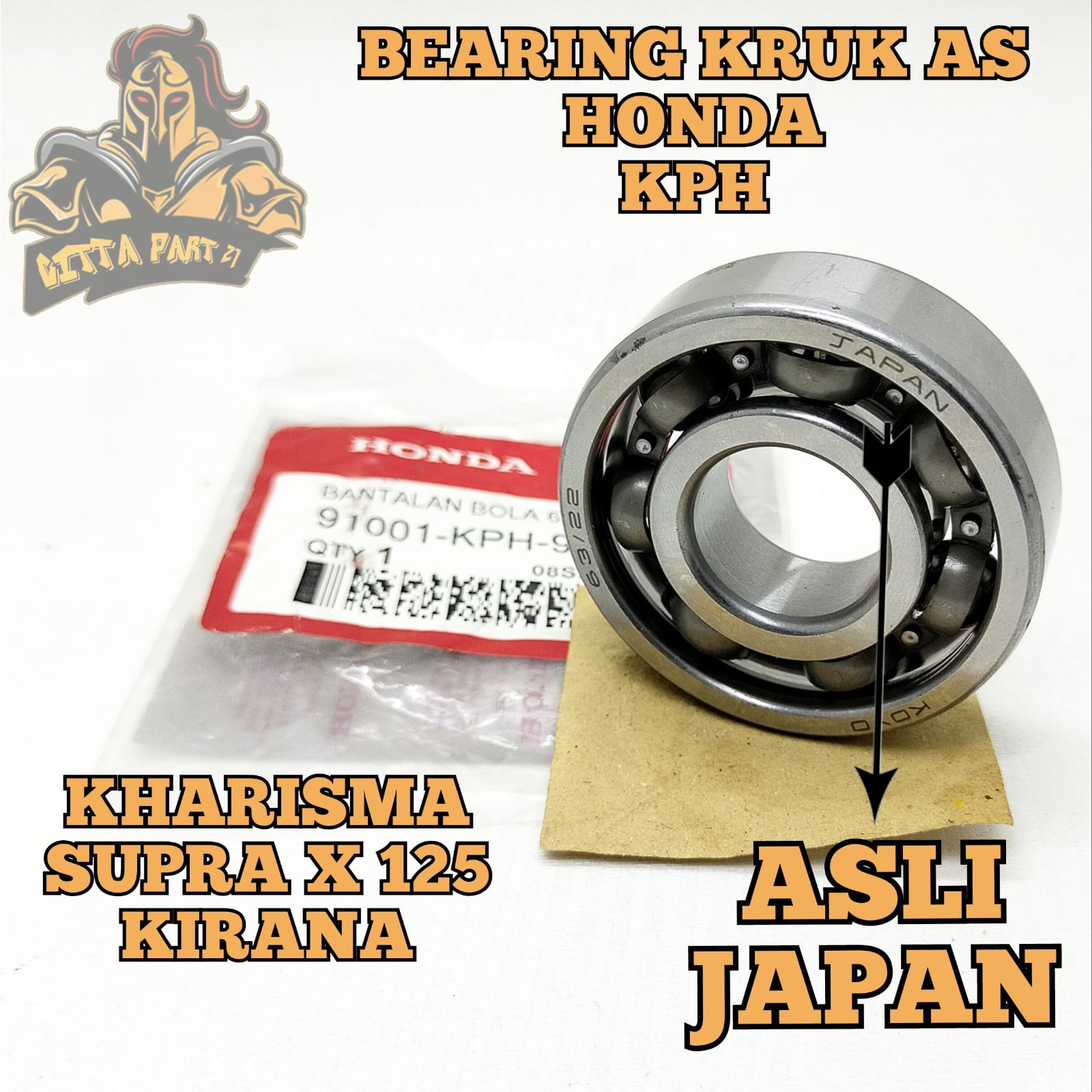 Jual KELAHAR BEARING KRUK AS ASLI ORIGINALHONDA KPH 6322 KUALITAS ASLI ...