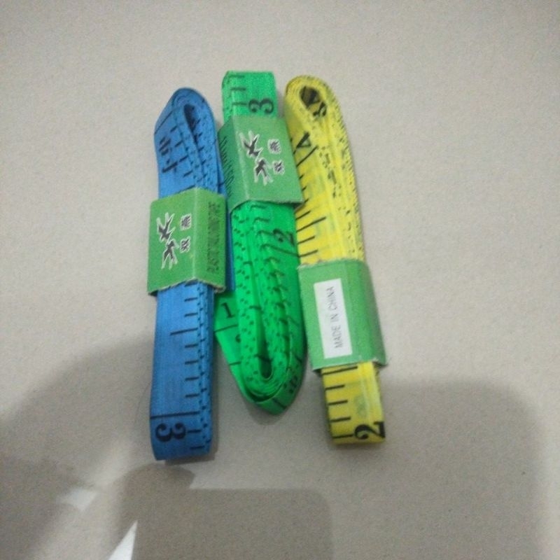 Jual meteran murah 150cm /pita ukur baju /pita ukur badan/ meteran ...