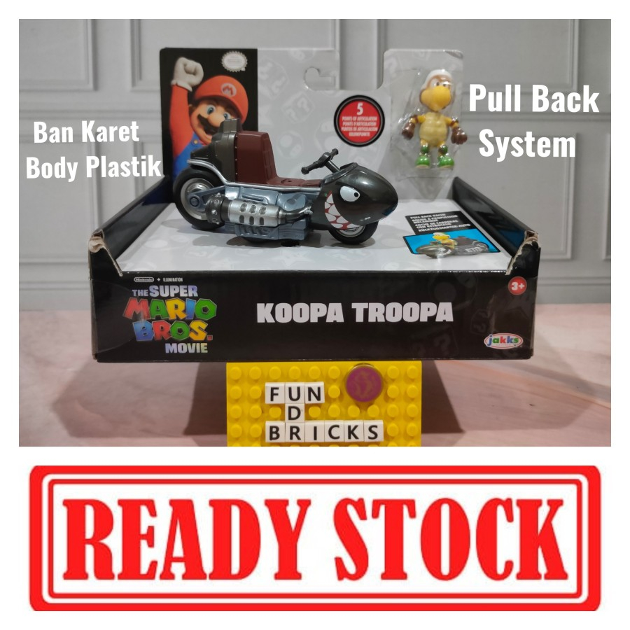 Jual The Super Mario Bros Movie Mario Kart Pull Back Racer Koopa Troopa ...