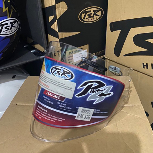 Jual VISOR CLEAR TSR ORIGINAL 100% | Shopee Indonesia