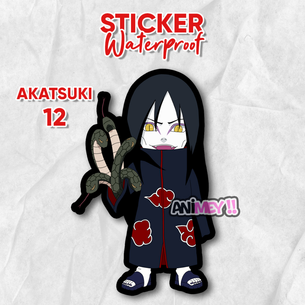 Jual Stiker Akatsuki Chibi / Sticker Anime Waterproof | Shopee Indonesia