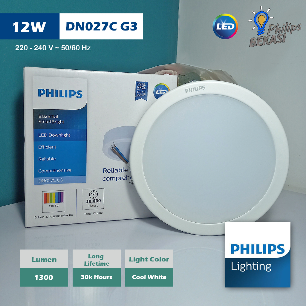 Jual Downlight Philips LED Outbow DN027C G3 LED12 12W D175 | Shopee Indonesia