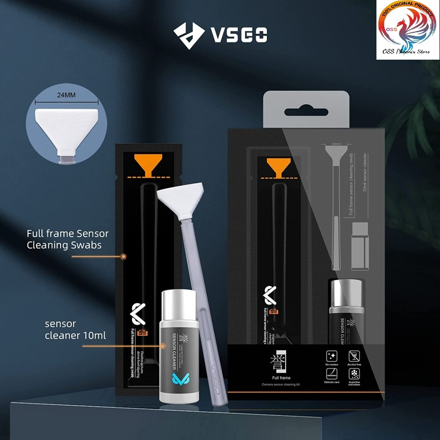 Jual Cleaning Kit VSGO Full Frame or APS-C Set Cleaning Sensor Kit Swab ...
