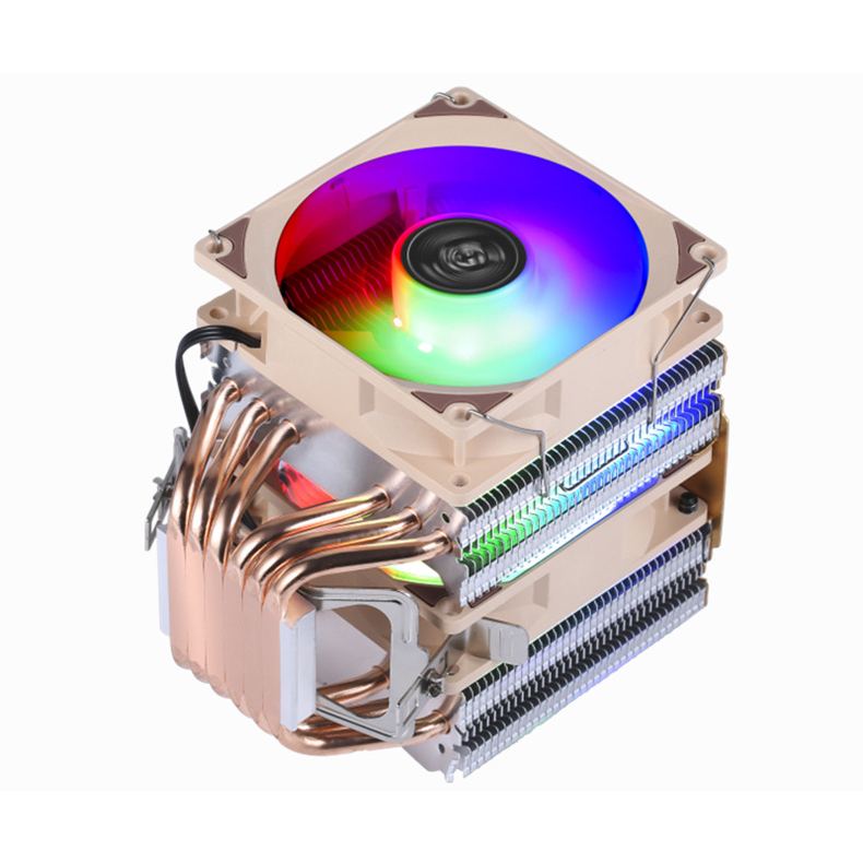 Jual XUANFENG XF962 CPU / PC COOLER RGB 90MM DUAL FAN - 6 Heat Pipes ...