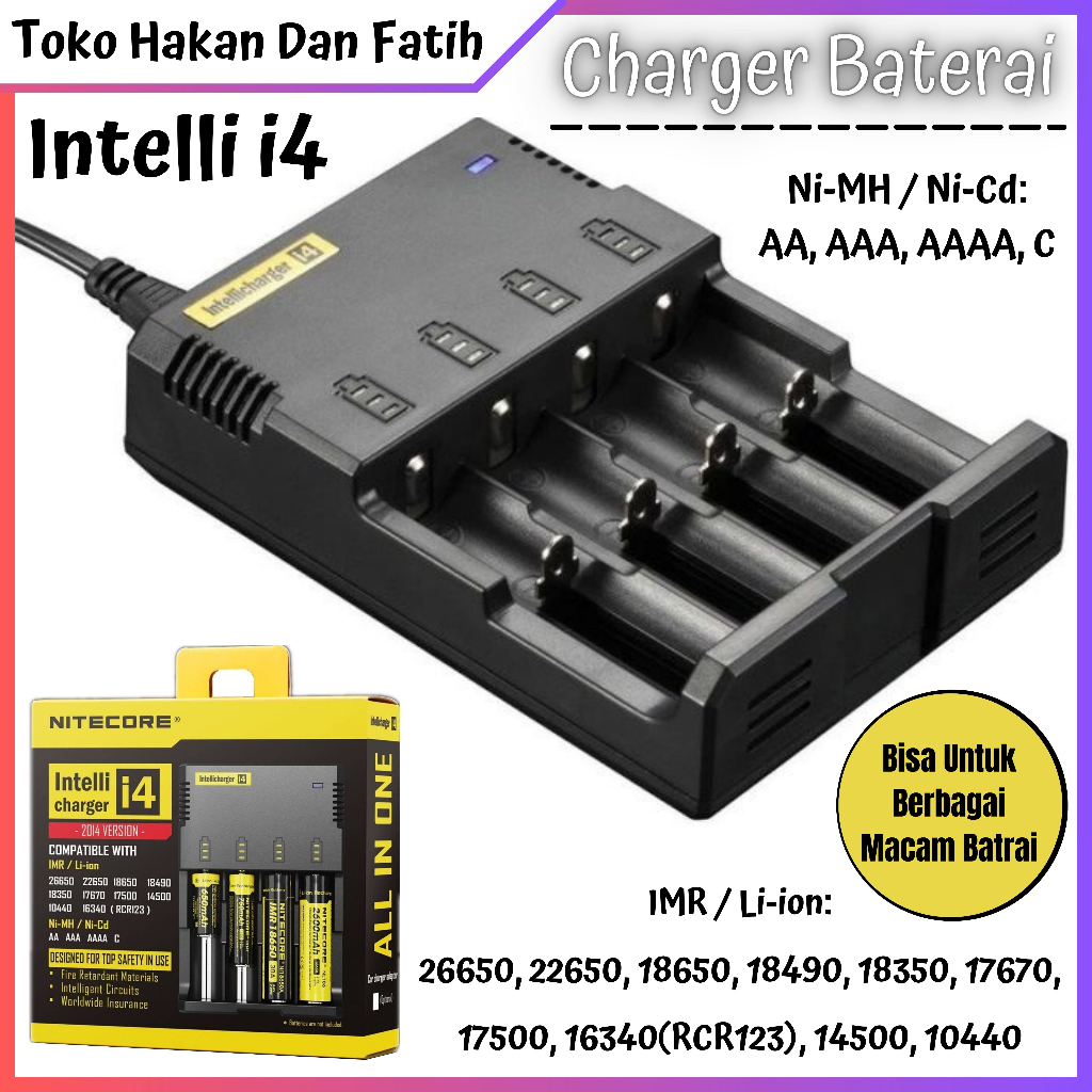 Jual Intellicharger i4 & i2 Universal Battery Charger 4 Slot / 2 Slot ...