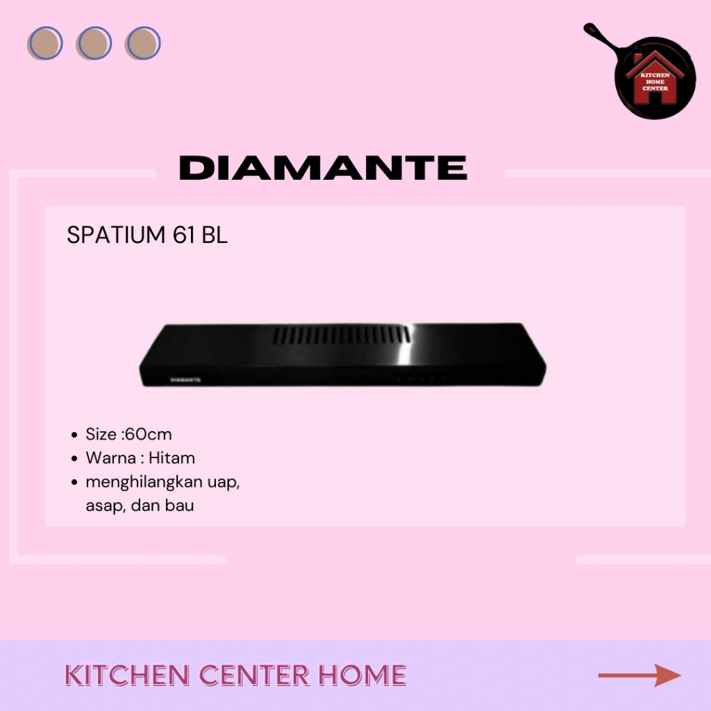 Jual Cooker Hood Diamante SPATIUM 61 BL | Shopee Indonesia