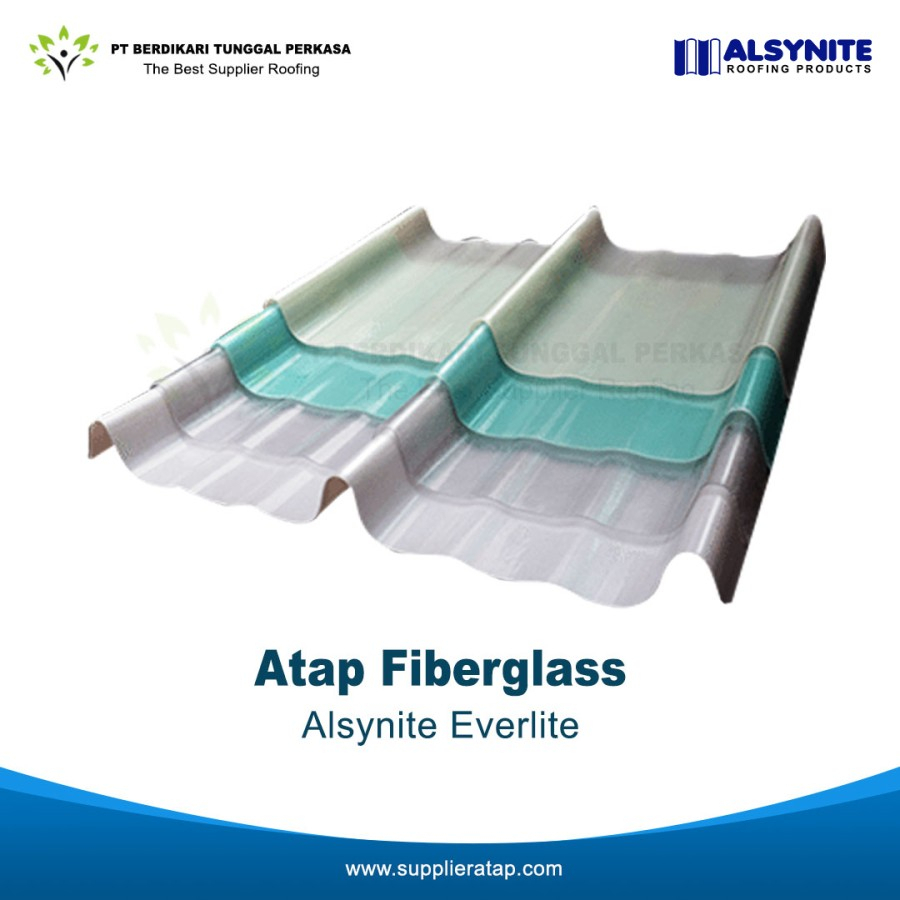 Jual Atap Fiberglass Alsynite Everlite R74 Eff 1000 mm | Shopee Indonesia