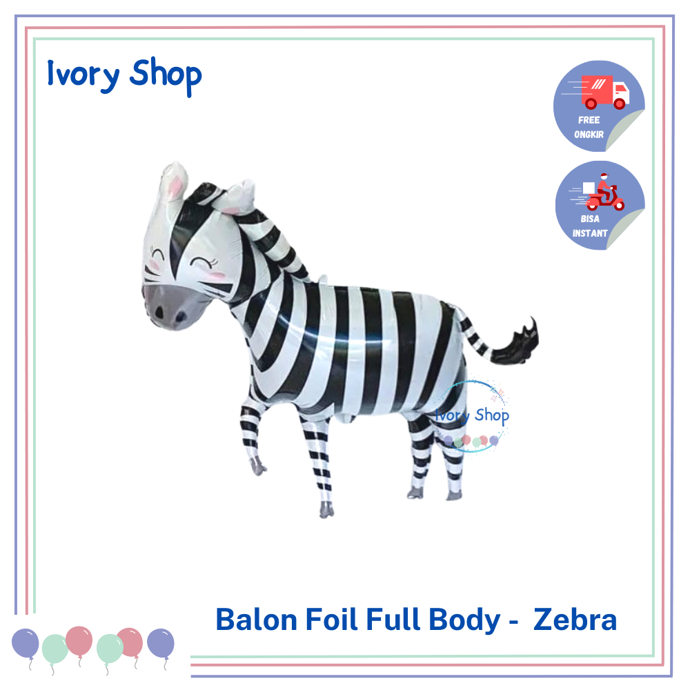 Jual Balon Foil Animal Jumbo Full Body Besar Safari Jungle Gajah Buaya ...