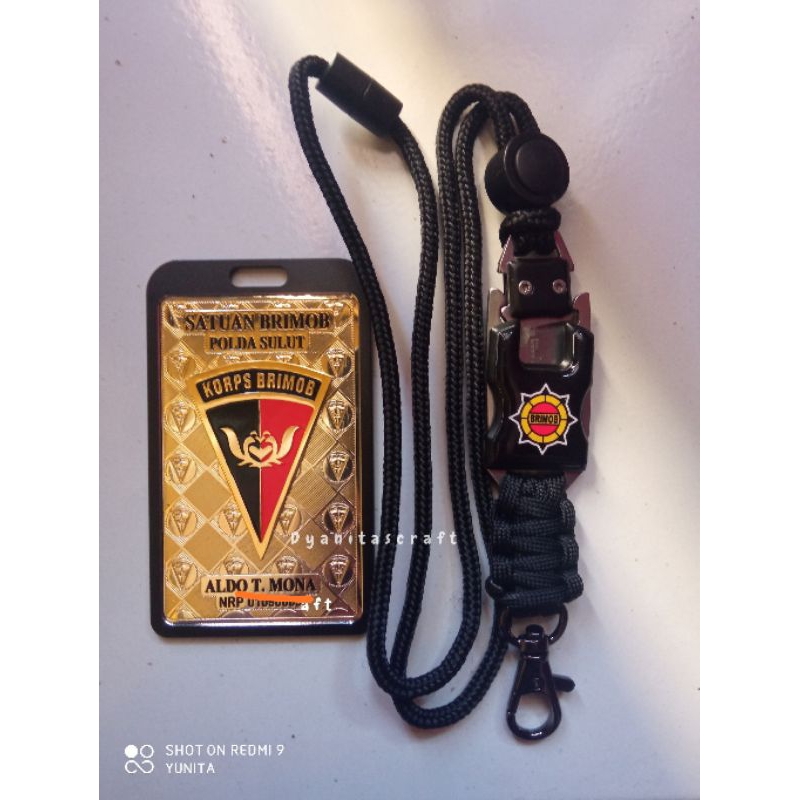 Jual CUSTOM ID CARD NAME TAG KTA POLRI LOGO BRIMOB TERBARU | Shopee ...