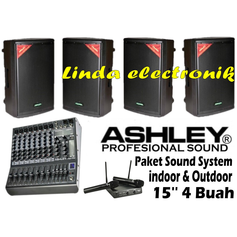 Jual paket soud system 15'' 4 buah ashley hero 15a indoor outdoor super m8 | Shopee Indonesia