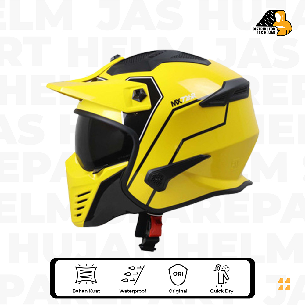 Jual Helm Modular JPX 726R - Crimson Yellow #2 | Shopee Indonesia