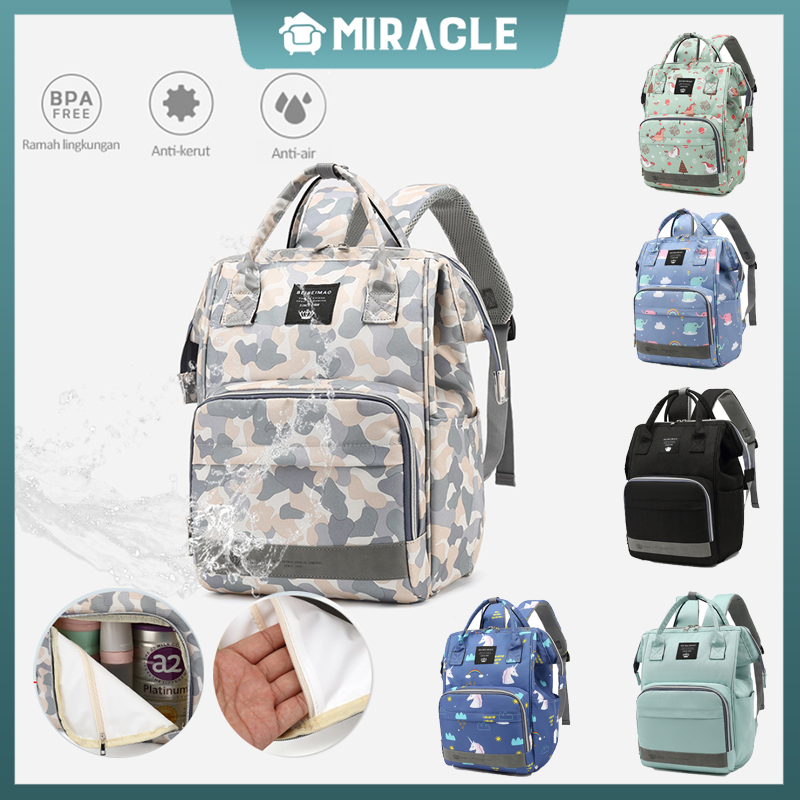 Jual Miracle Tas Bayi Multifungsi Baby Diapers Bag Perawatan Tas ...