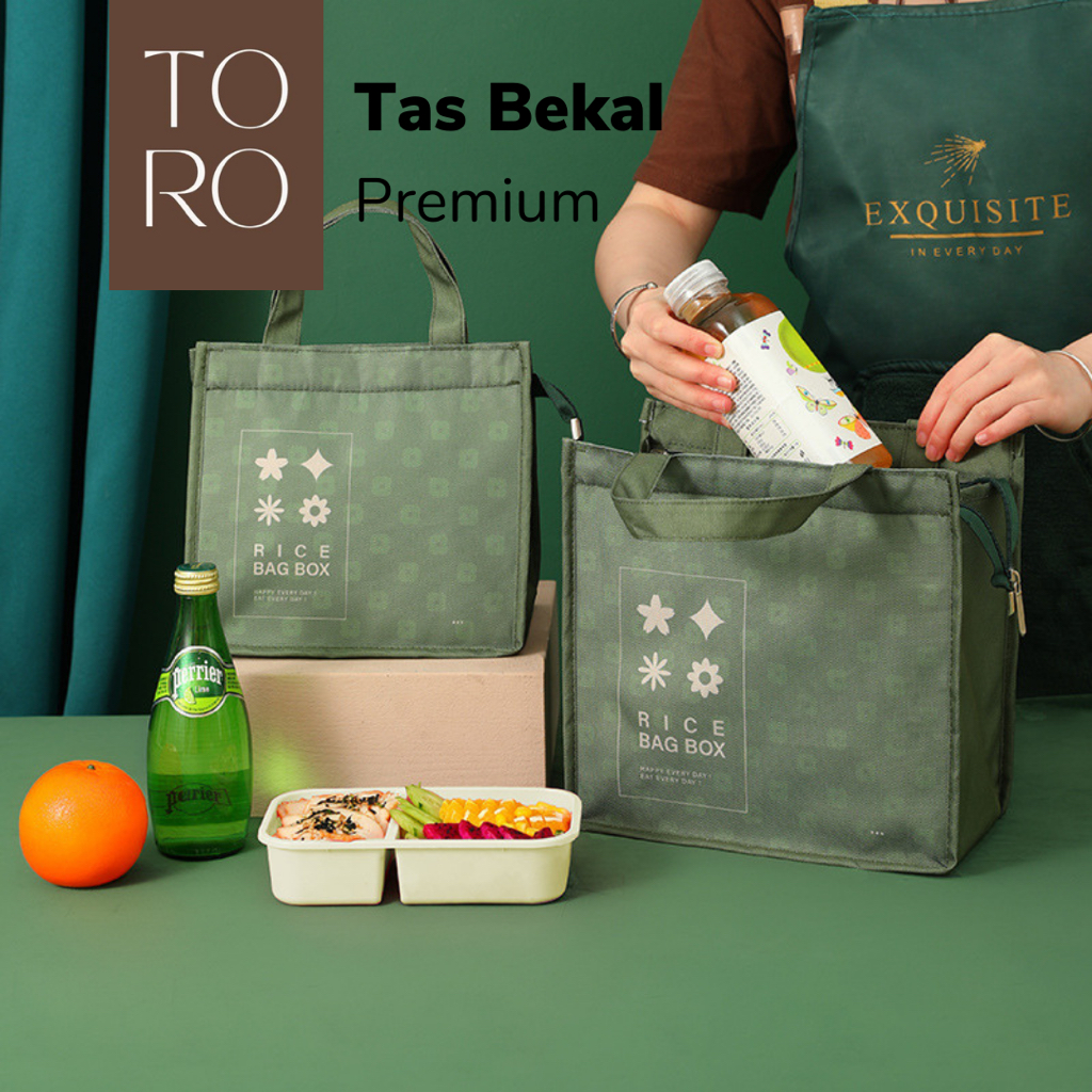 Jual TORO - TAS LUNCH | TOTE BAG FOOD BOX FOIL | LUNCH BOX TAS MAKAN ...