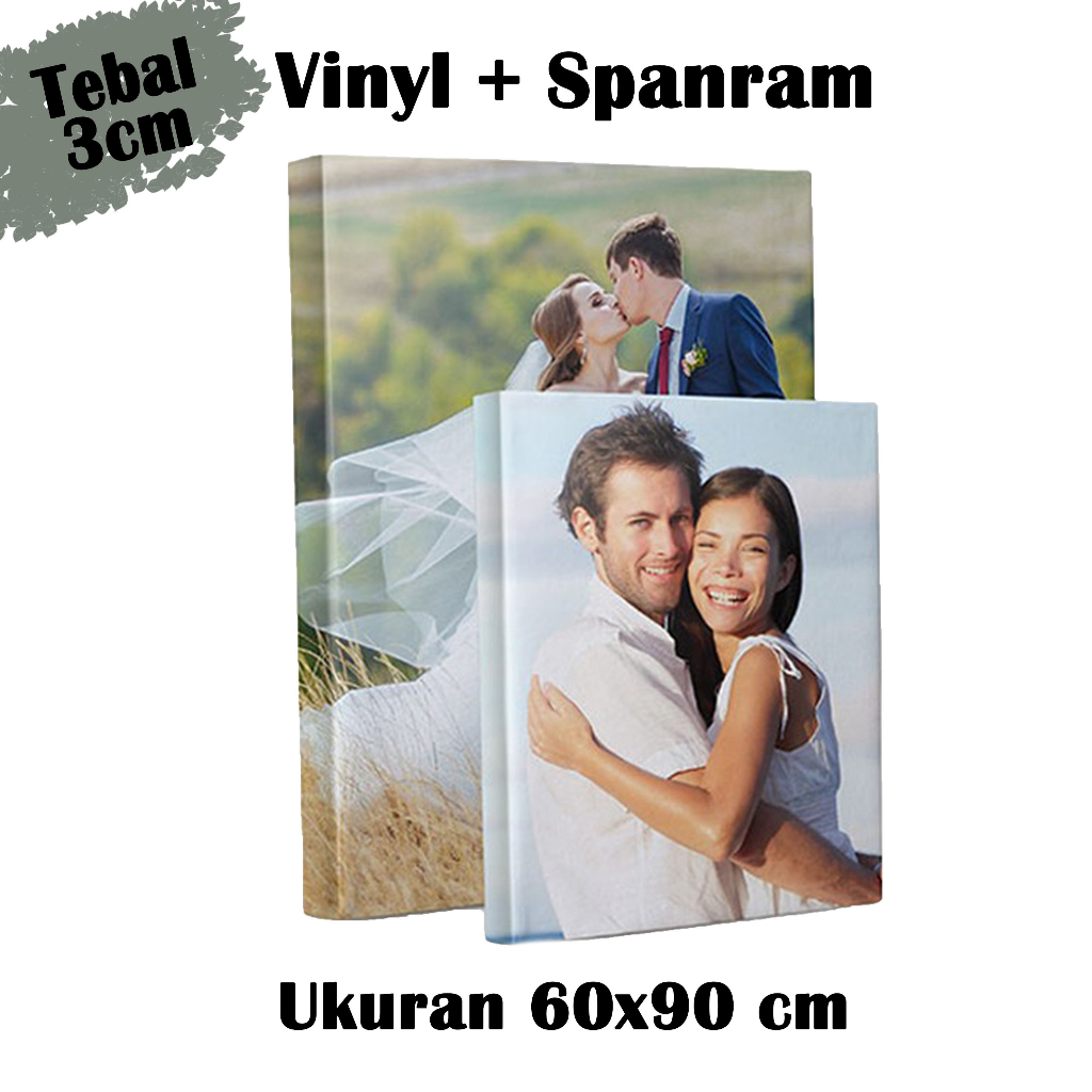 Jual Cetak Foto Gambar 60x90 cm Print Photo Banner Vinyl + Spanram ...