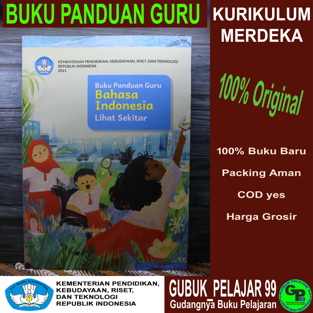 Jual BUKU PANDUAN GURU BAHASA INDONESIA "Lihat Sekitar" Untuk SD/MI Kelas 4 Kurikulum MERDEKA ...