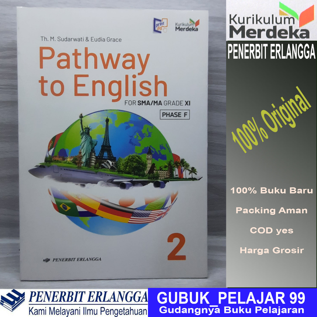 Jual Pathway to English 2 Kelas 11 SMA/MA Erlangga Kurikulum Merdeka Penulis: Th.M. Sudarwati ...