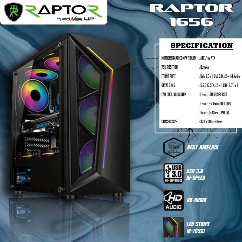 Jual PC RAKITAN GAMING AMD RYZEN 3 3200G PSU 80+ FREE FAN CASING RGB ...