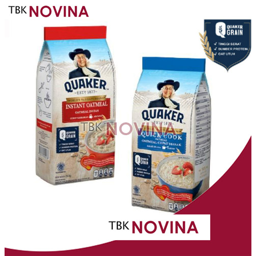 Jual [200gr] Quaker Instant Oatmeal / Quick Cooking Oatmeal | Shopee ...