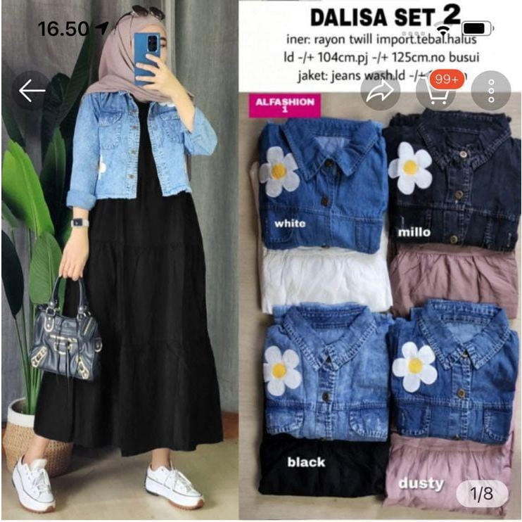 Jual PARISDIVARIOUS DALISA SET 2 JAKET INER MIDI RAYON TWILL PREMIUM MURAH LEBAY | Shopee Indonesia