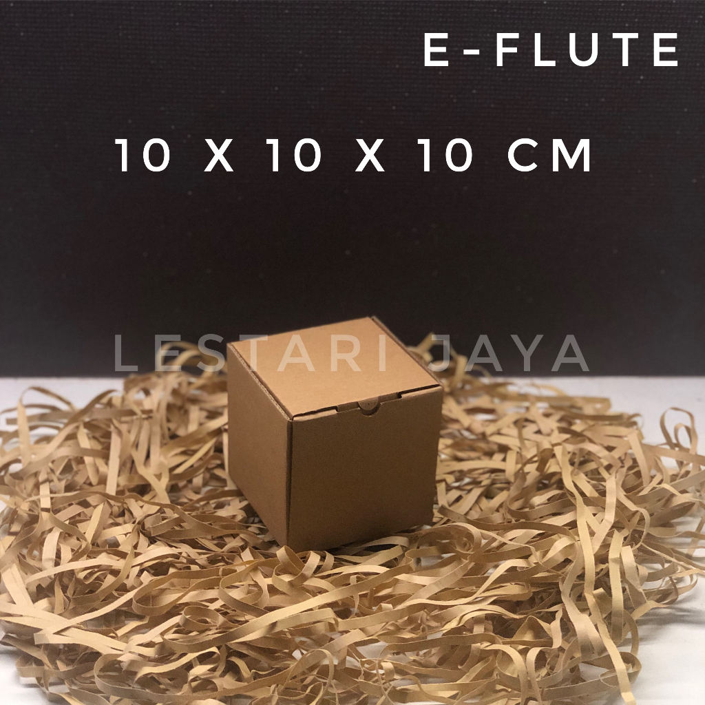Jual Box Kardus E-Flute Coklat Untuk Packaging Olshop Sovenir Kado ...
