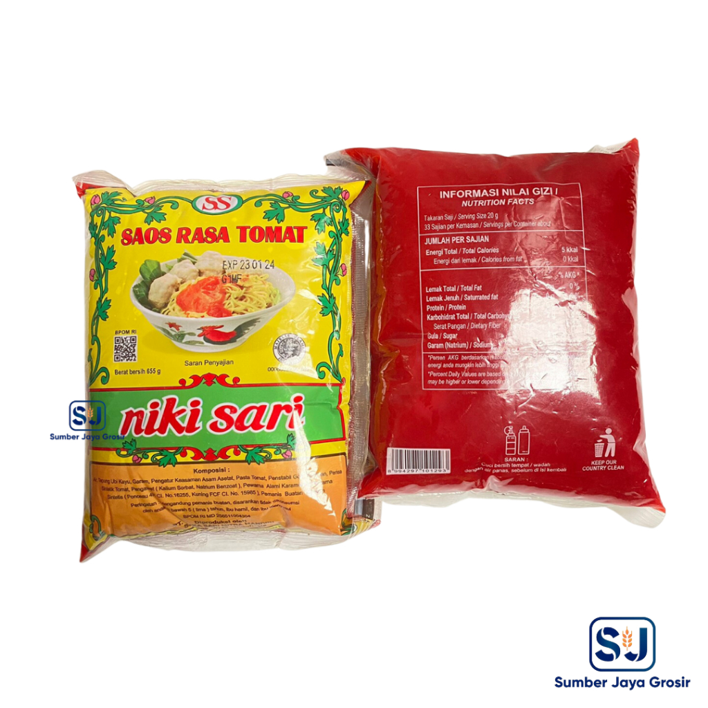Jual SAUS BANTAL NIKI SARI 655 ML RASA TOMAT DAN CABAI SAUS BAKSO MIE ...