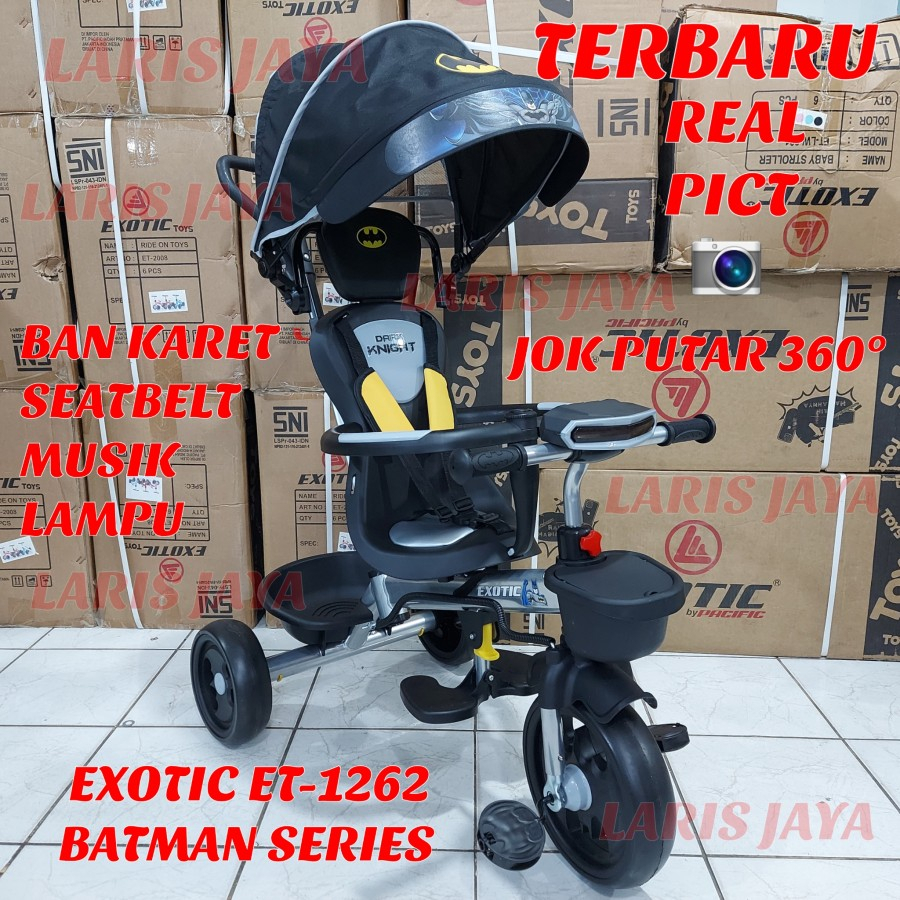 Jual [ BONUS BELL ] Sepeda anak roda tiga exotic ET-1262 tricycle ...