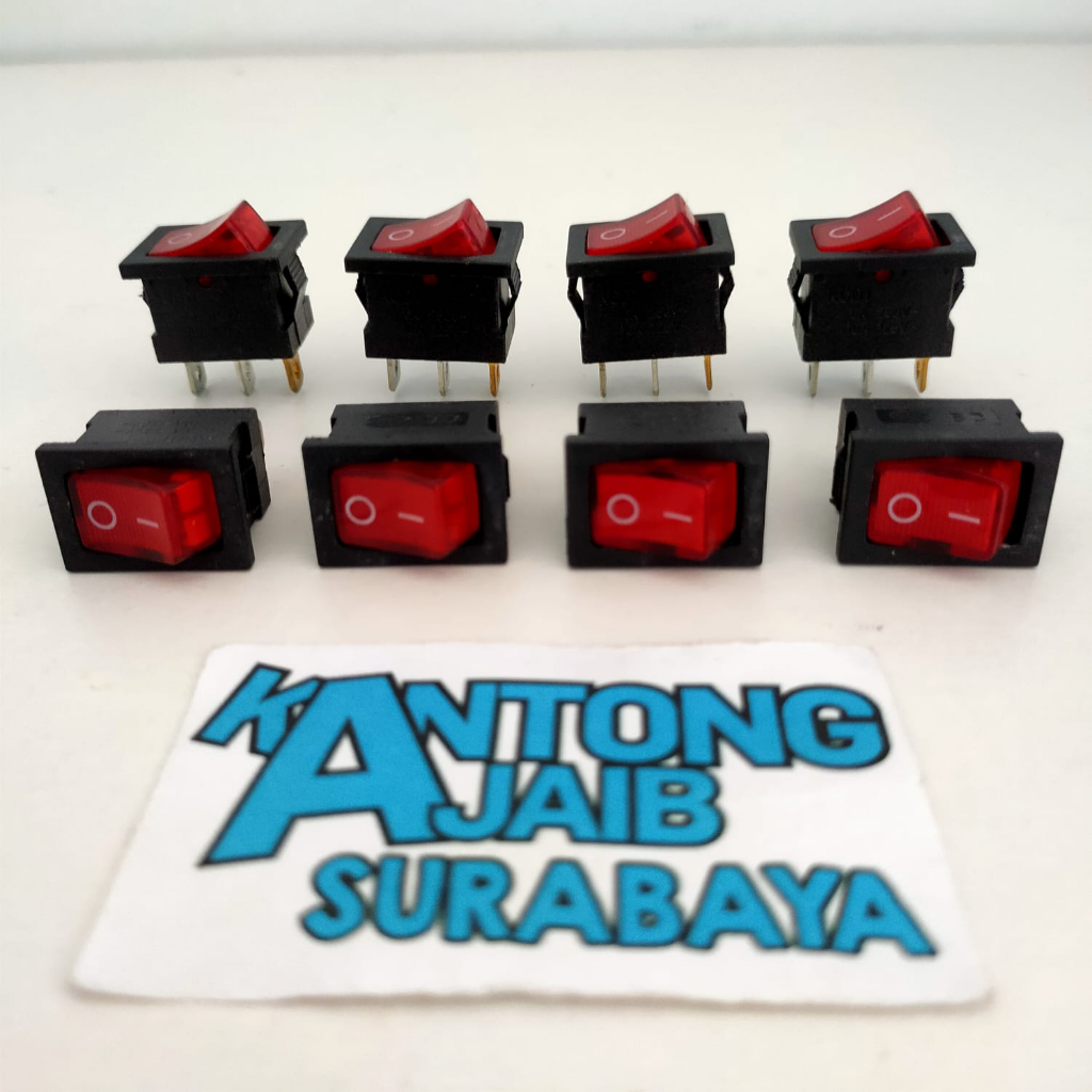 Jual Switch Lampu Kotak 3pin Kecil Saklar Segi On Off 3 Kaki Roker ...