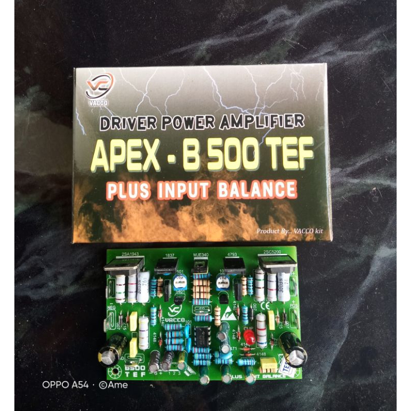 Jual Driver Power Amplifier Apex B500 TEF Input Balance VACCO | Shopee Indonesia