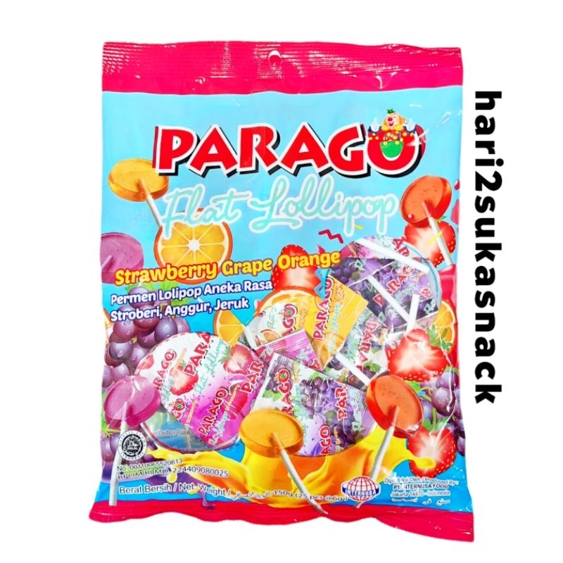 Jual Permen Parago Flat Lollipop Aneka Rasa Buah | Shopee Indonesia