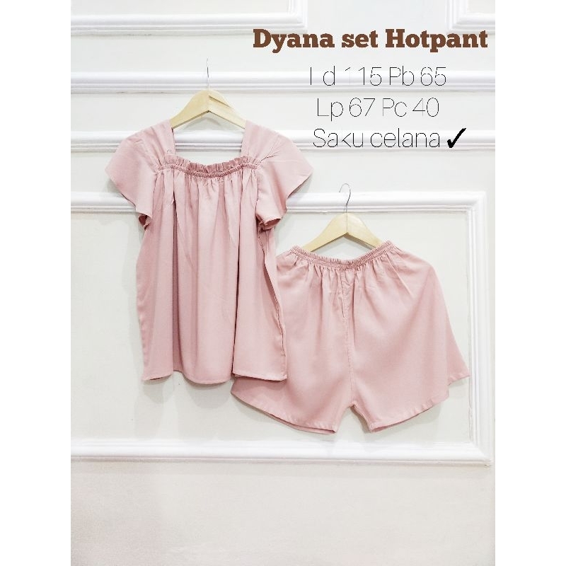 Jual DYANA SET HOTPANT POLOS/BAJU TIDUR WANITA RAYON | Shopee Indonesia