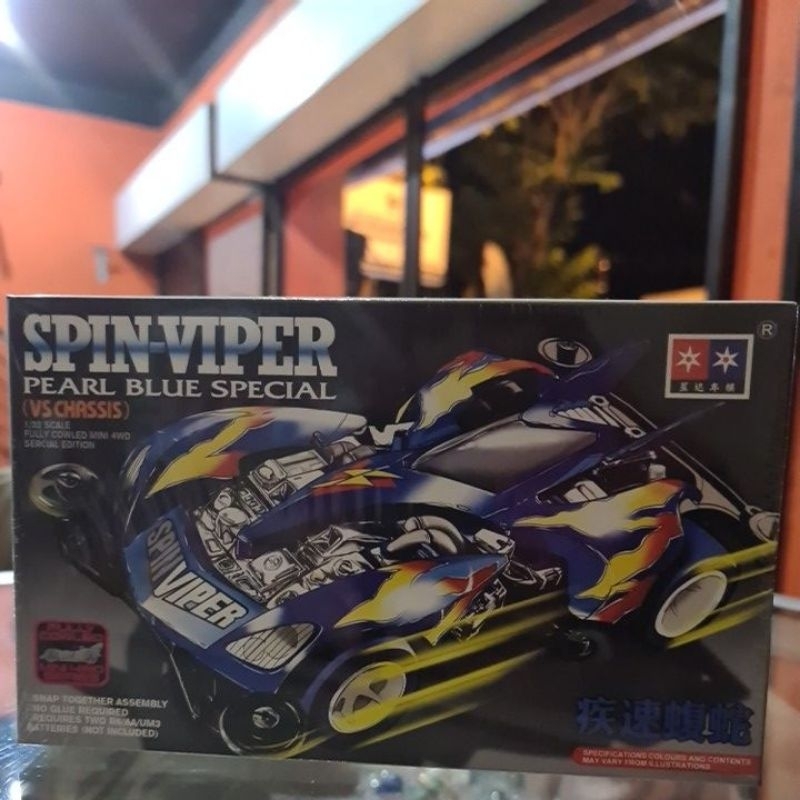 Jual Rep Tamiya MINI 4WD SPIN-VIPER PEARL BLUE SPECIAL | Shopee Indonesia