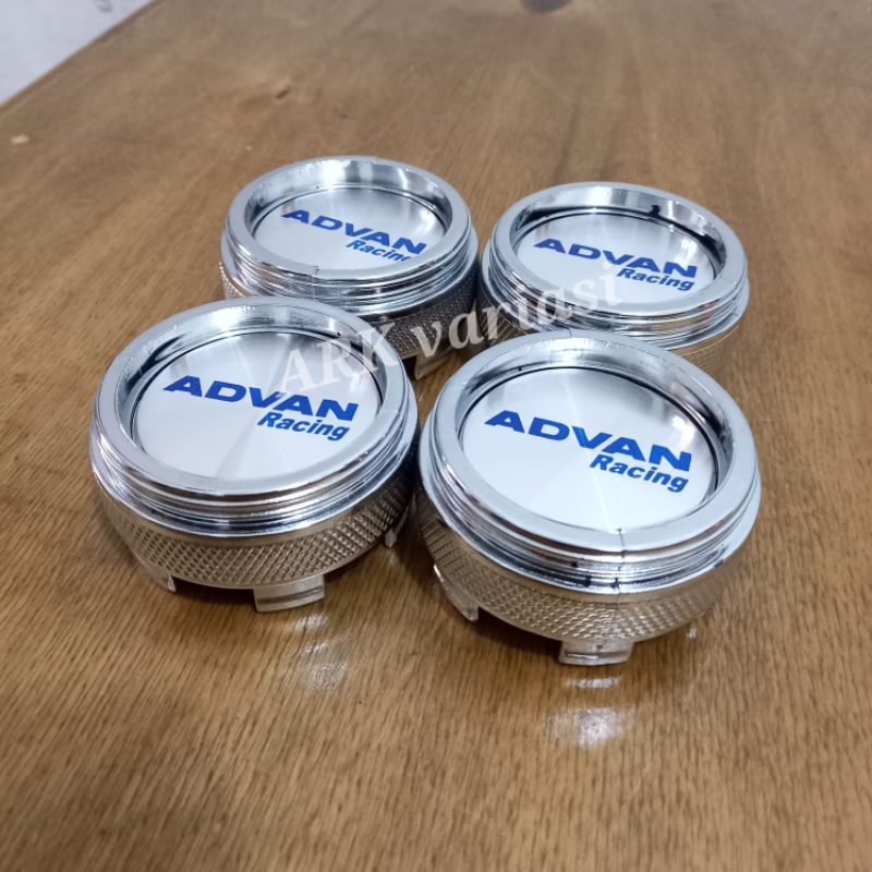 Jual dop velg racing advan silinder chrome diameter 6 cm | Shopee Indonesia