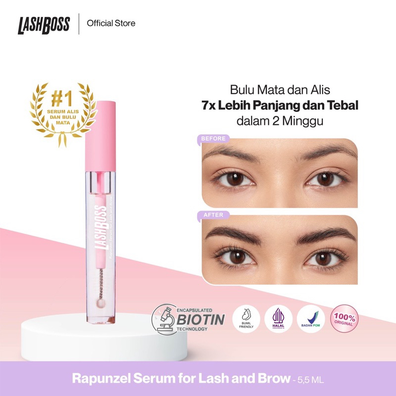 Jual 【Official Outlet】 LASH BOSS LASH AND BROW RAPUNZEL SERUM PEMANJANG ...