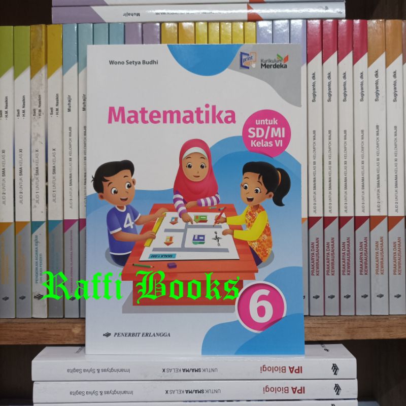 Jual Buku Matematika Kelas 6 SD/Mi Kurikulum Merdeka Erlangga | Shopee Indonesia