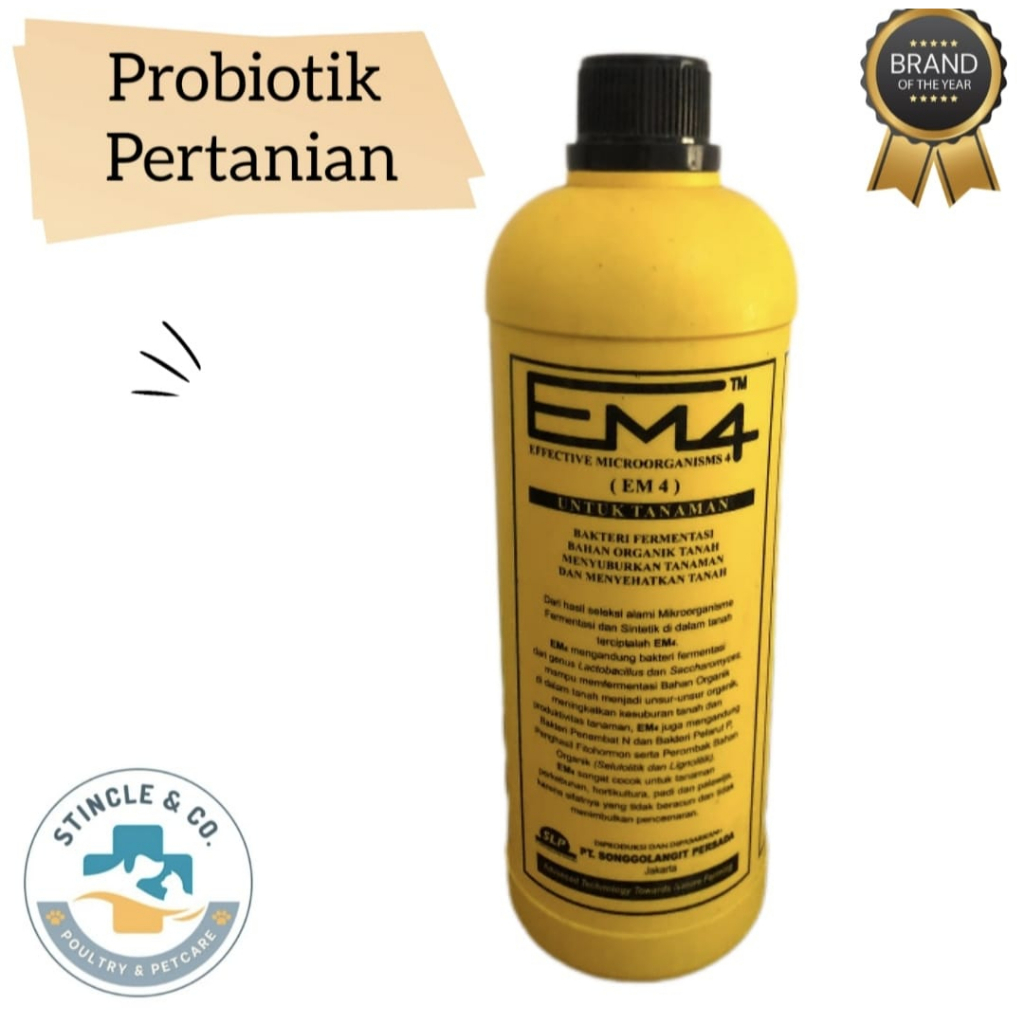 Jual Pupuk Organik Cair EM4 Pertanian 1 liter Bakteri Mikro Organisme ...