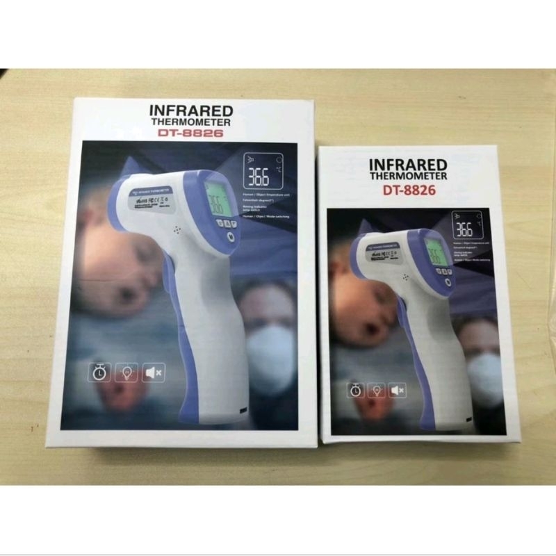 Jual Thermometer Infrared + Laser Pointer DT-8826 Termometer Digital Termo DT8826 | Shopee Indonesia