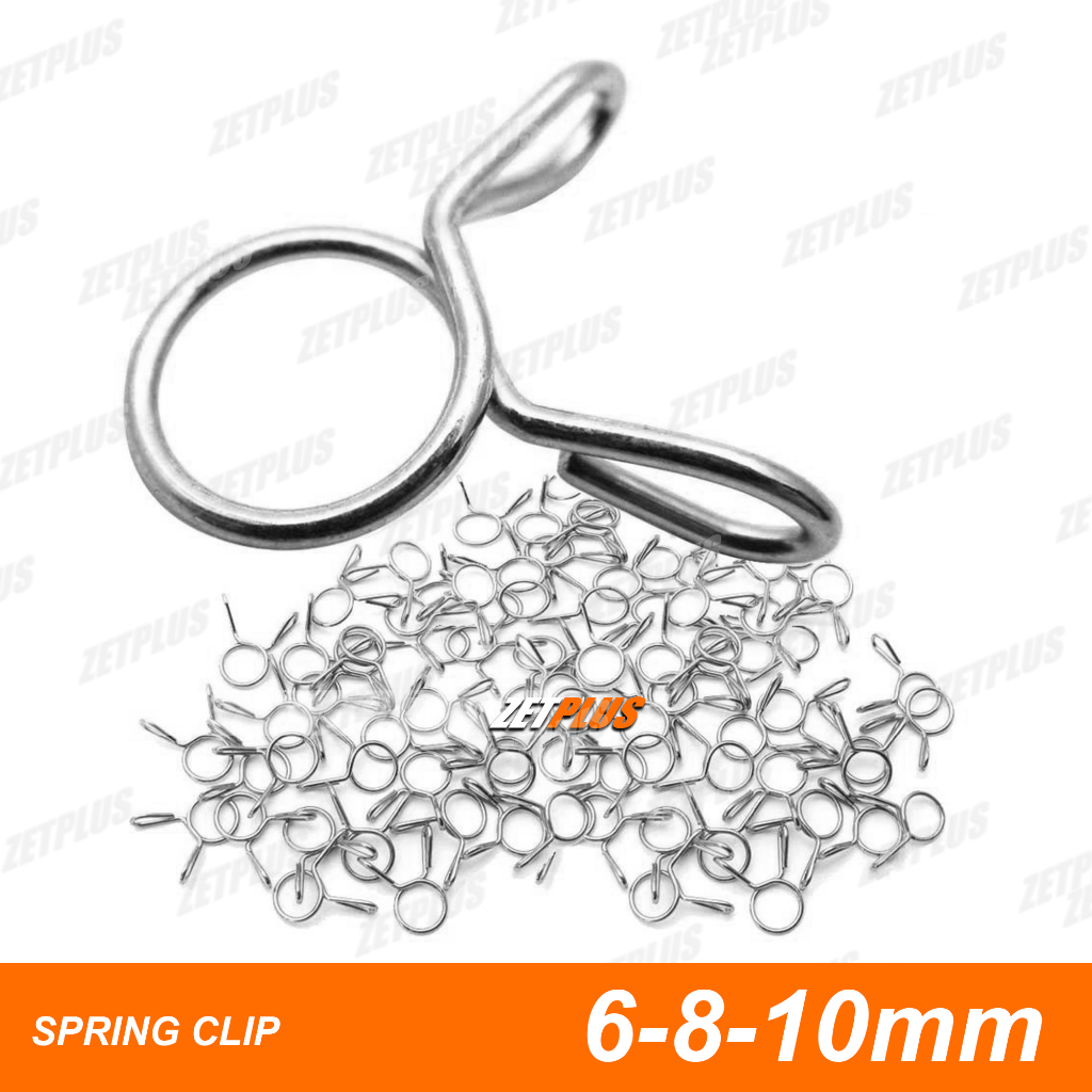 Jual KLIP SELANG BENSIN (Kecil) /hose clamp fuel tube atv/spring clip ...