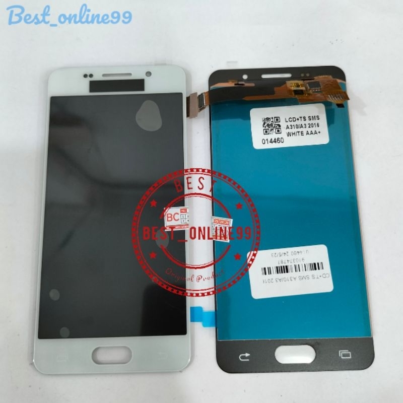 Jual LCD SAMSUNG A310 / A3 2016 FULLSET TOUCHSCREEN WHITE AAA+ | Shopee ...