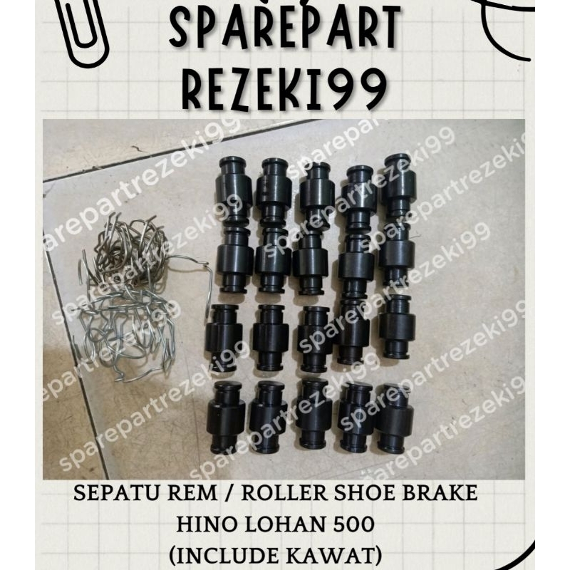 Jual Sepatu Rem / Roller Shoe Brake Shoe Hino 500 /Piece (INCLUDE KAWAT ...