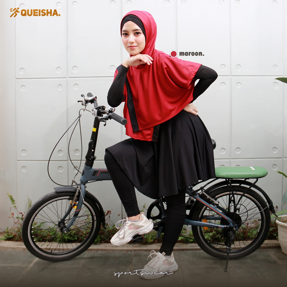 Jual Zaneva - Queisha hoodie hijab sporty by Zaneva || Terbaru Kekinian ...